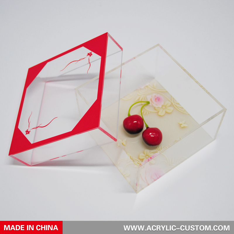 Acrylic Gift Boxes with Lid Clear Packaging Boxes