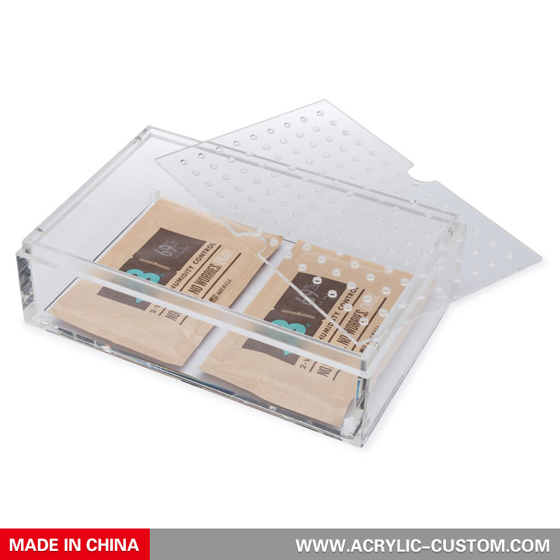 Wholesale Acrylic Humidors, Clear Cigar Boxes with Custom Logo
