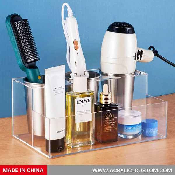 Hair Tool Organizer Acrylic Hair Dryer And Styling Holder