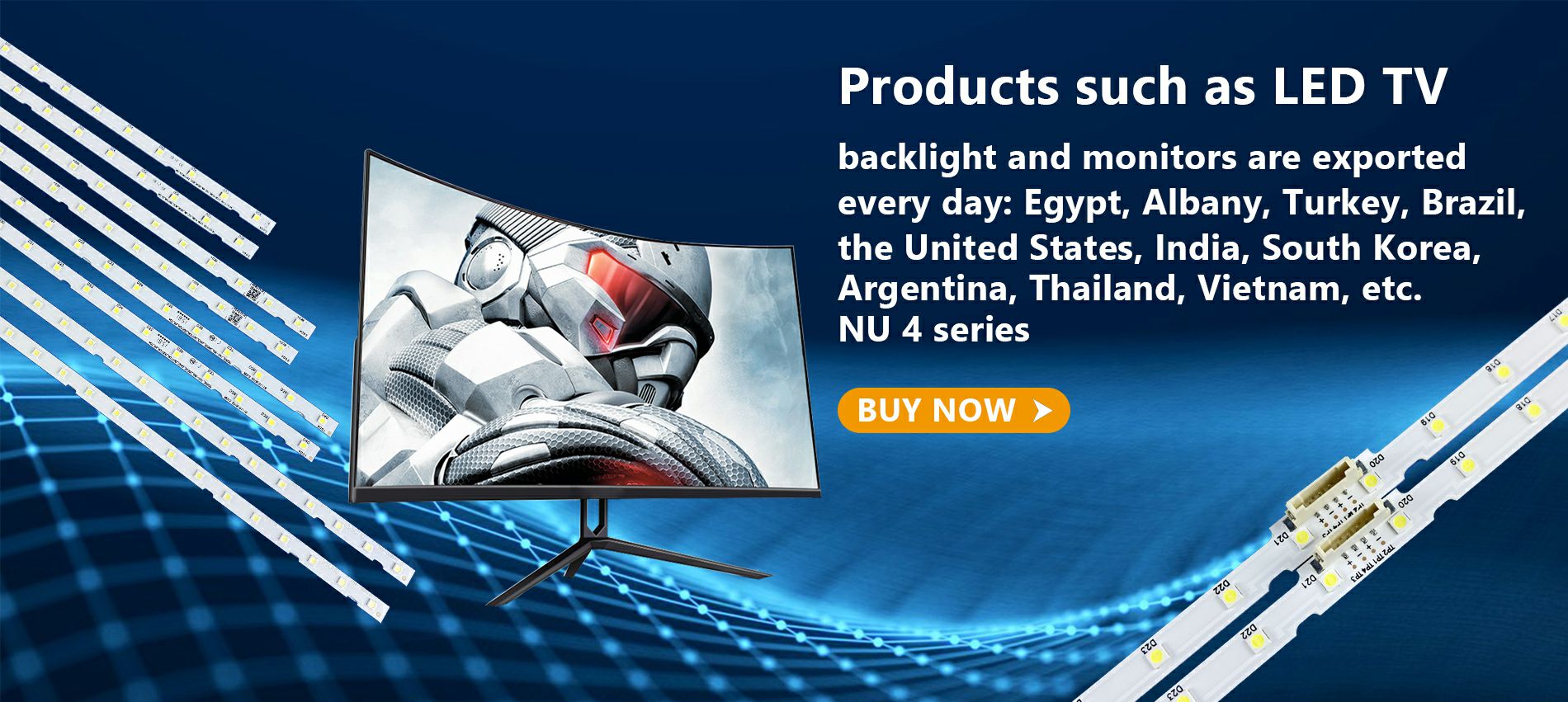 LED TV backlight strip TV LCD backlight Side entry light bar LED hard ...