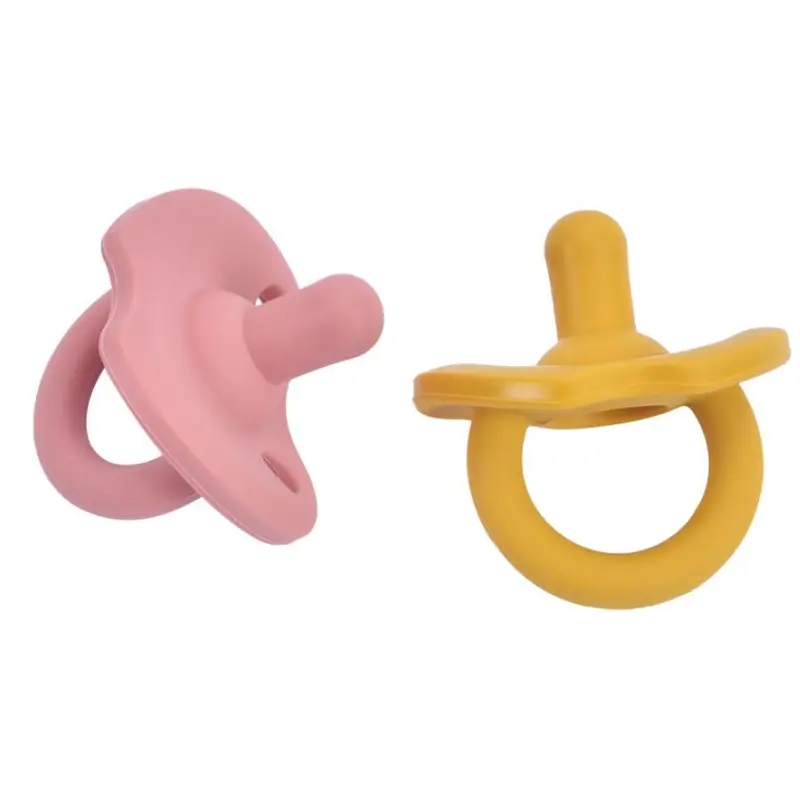Silicone wide mouth pacifier baby gum pacifier