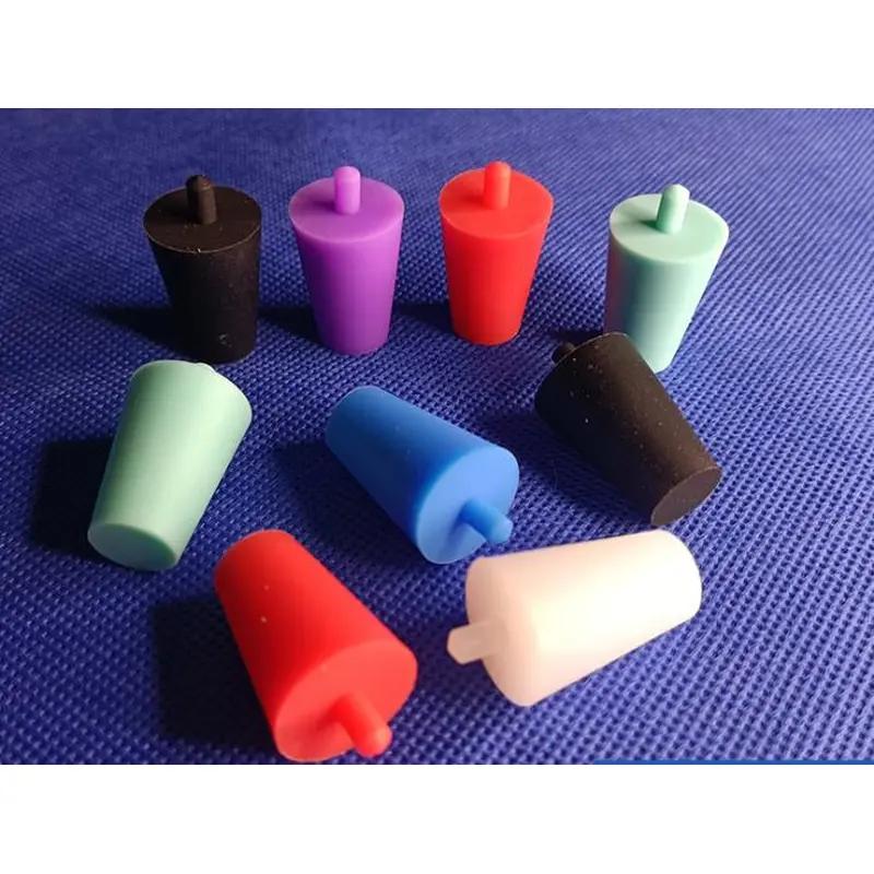 High-temperature silicone plug conical sealing plug elastic plug