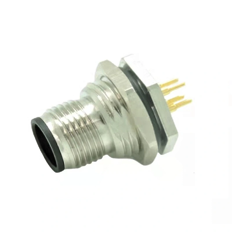 M12 4pin d coded profinet PCB connectors