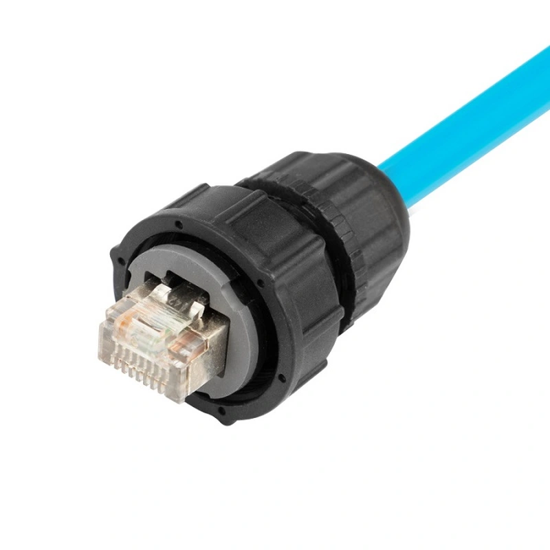 IP65 RJ45 male connector cable