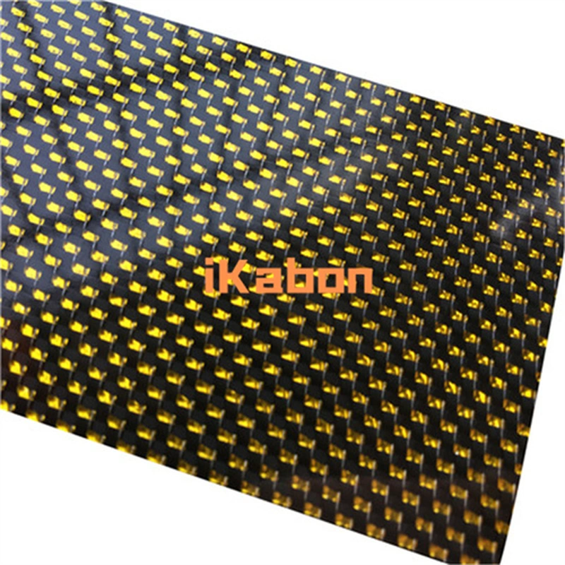 1mm Gold Carbon Fiber Sheet 300mm X 200mm