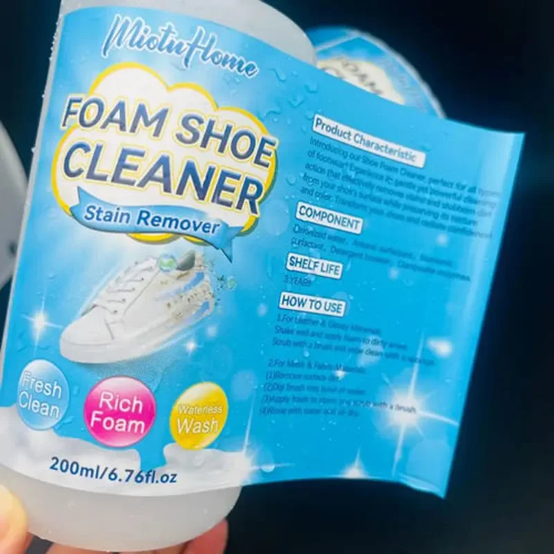 Custom Cleaning Product Labels – Durable & Chemical-Resistant