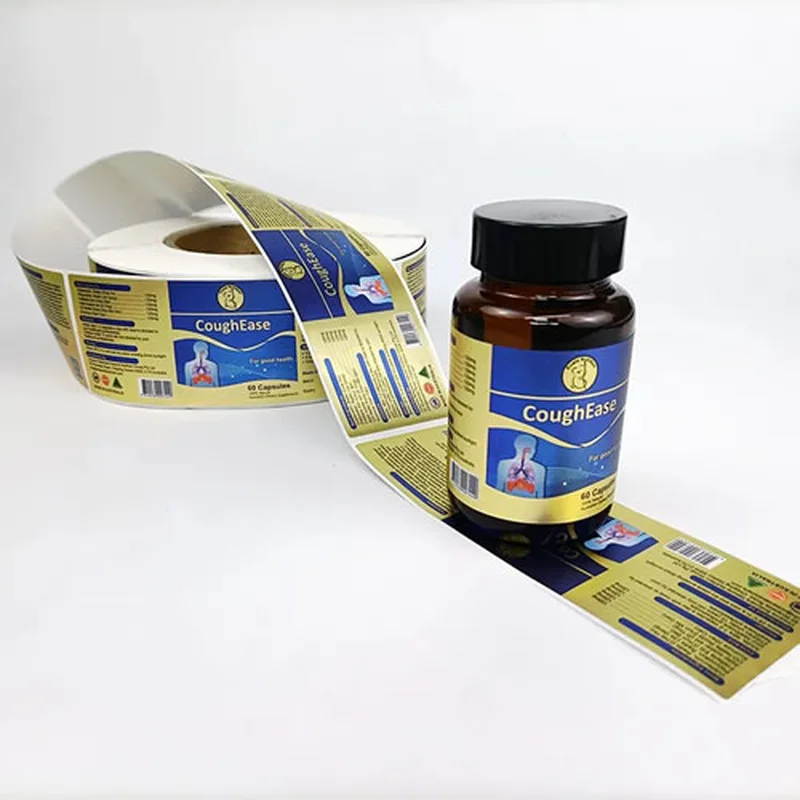 Custom Vitamin Labels – Waterproof, Durable & Health-Safe