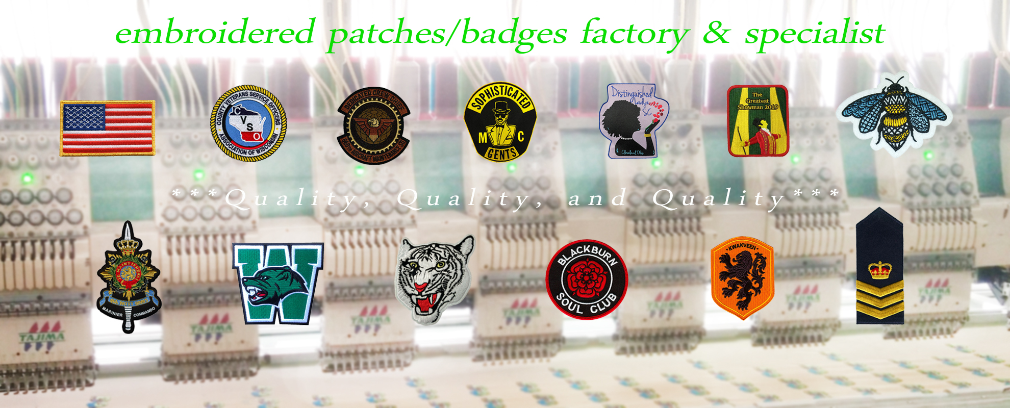 your quality patches factory